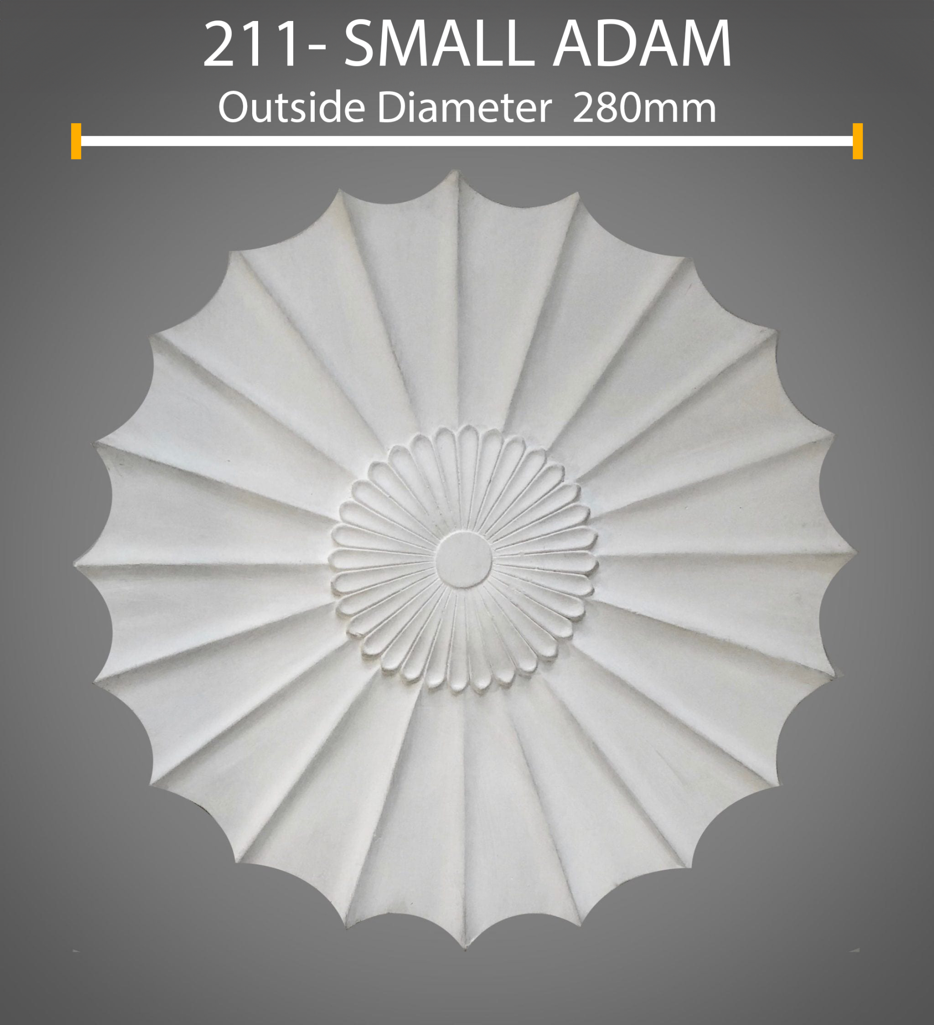 Ceiling Rose 211- Small Adam - Ossett Mouldings Ltd