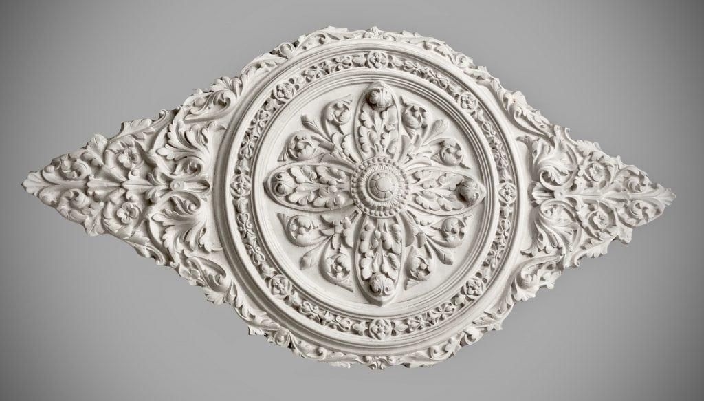Ceiling Rose 212 - Large Victorian Oval - Ossett Mouldings Ltd